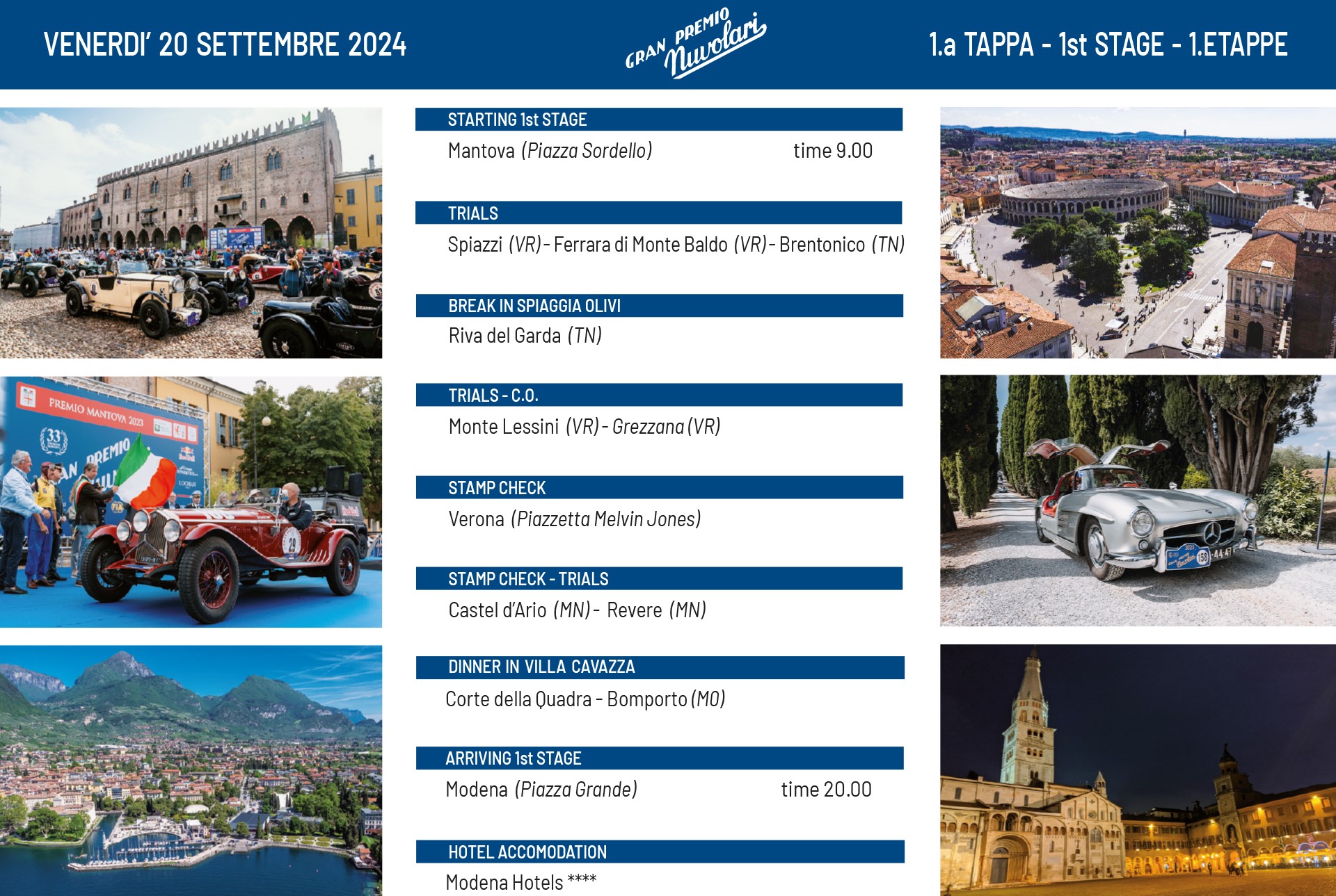 Schedule and race particular regulation