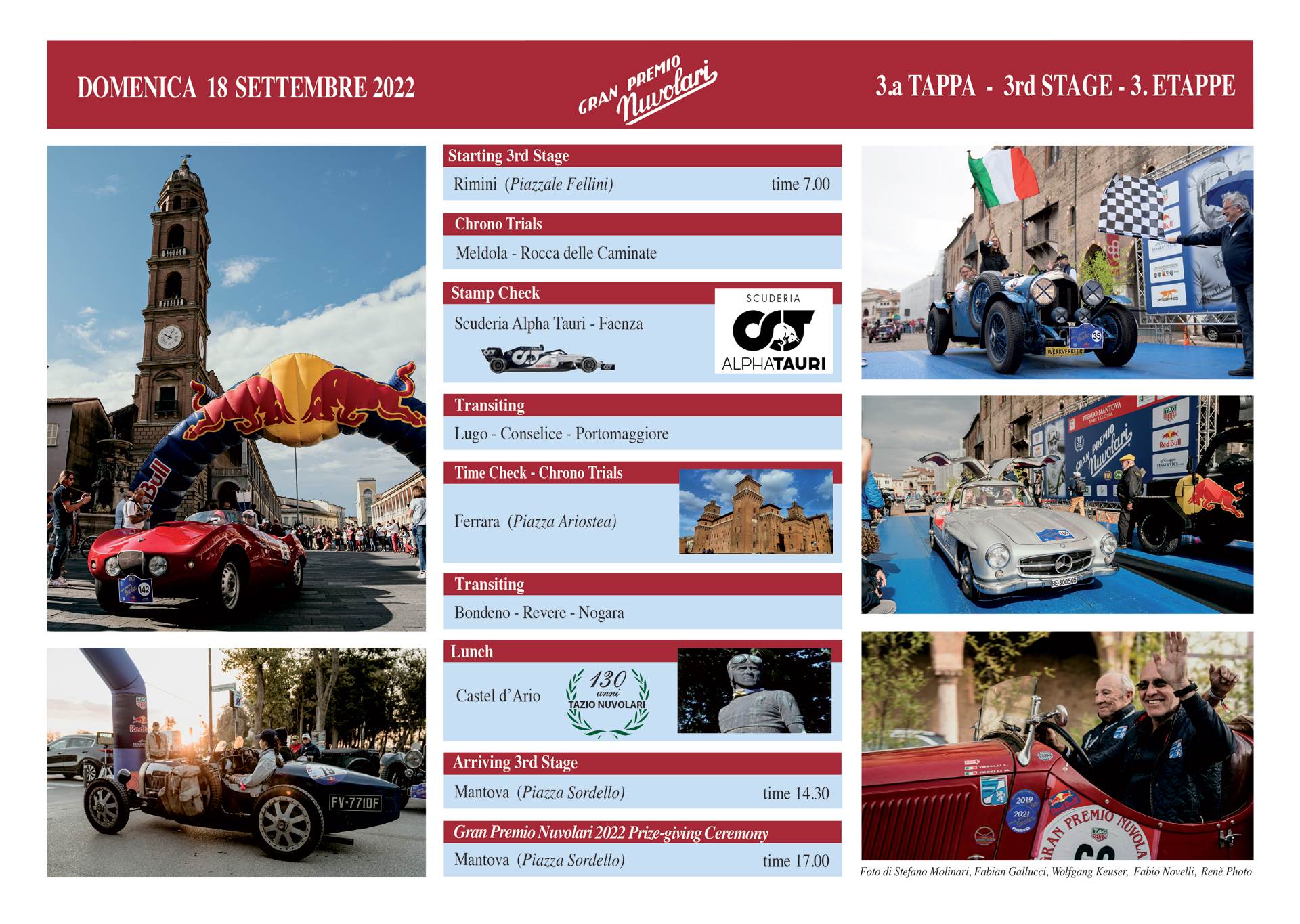 Schedule and race particular regulation